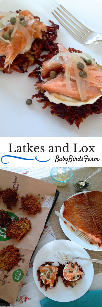 Latkes, Lox, Crème Fraîche, and Pickled Sweet Onions - Baby Bird's Farm ...